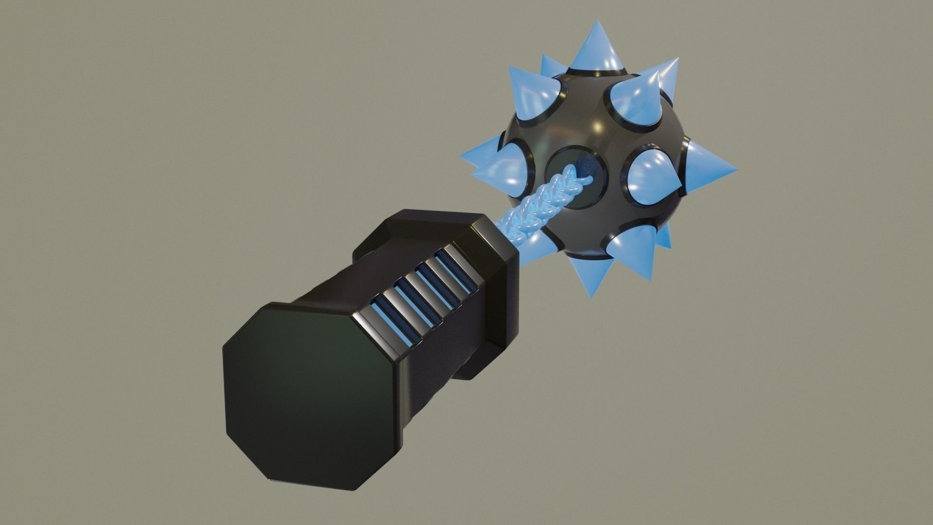 Sci-Fi Spike Ball Weapon 3D model | CGTrader