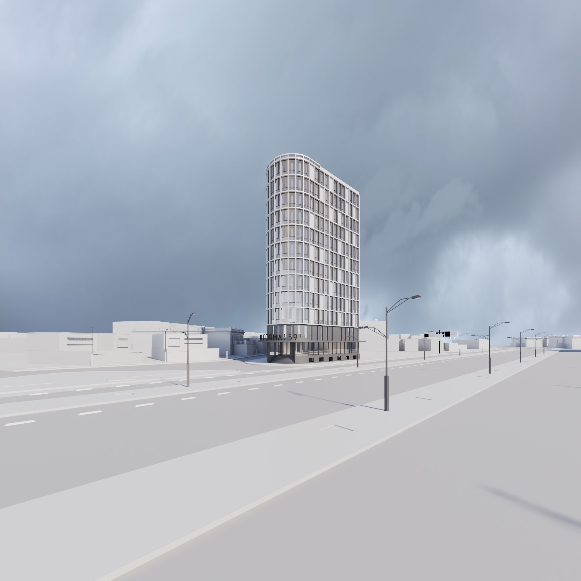 Residential building 3D model | CGTrader