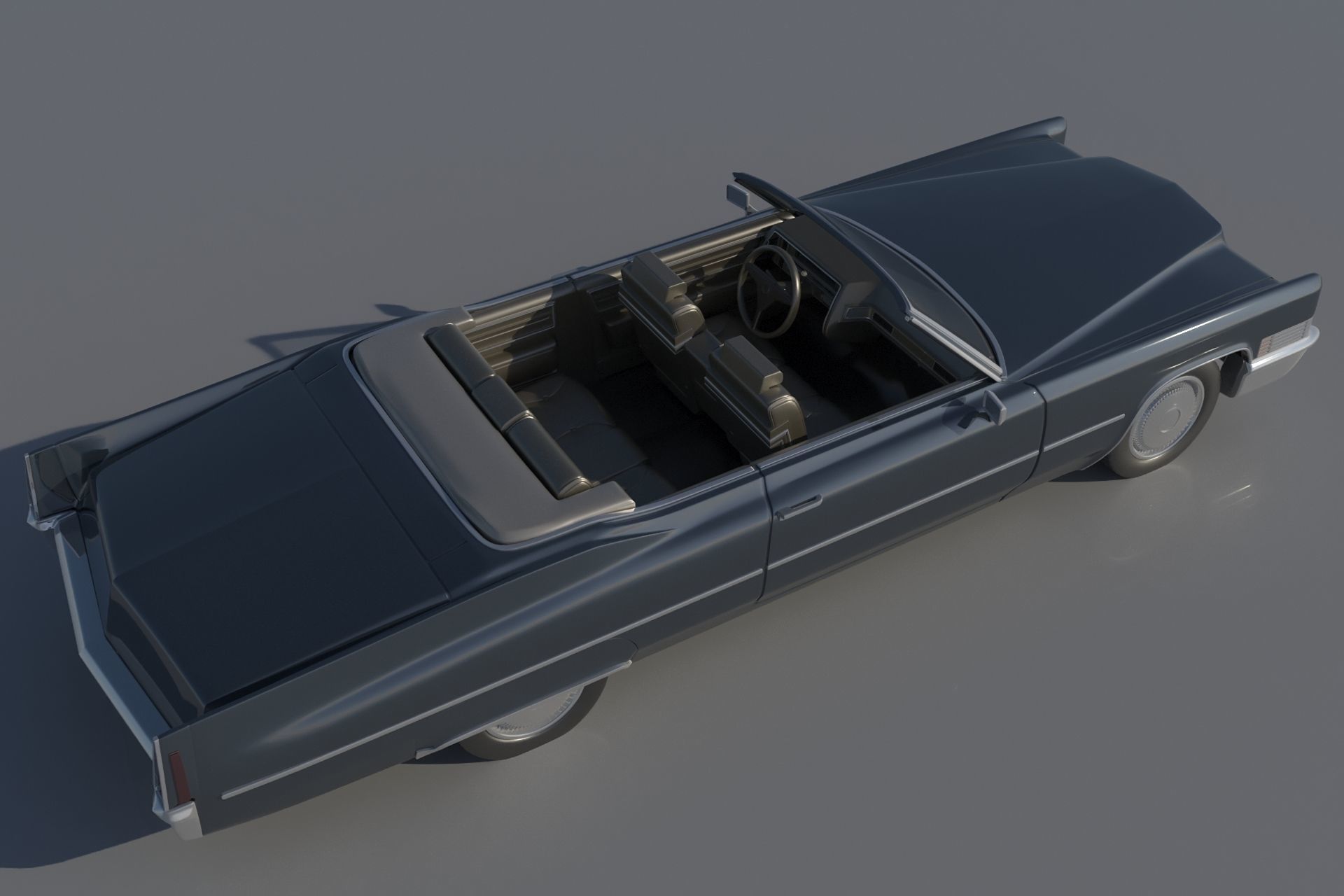 Cadillac Deville Convertible 1970 3D model 3D printable | CGTrader