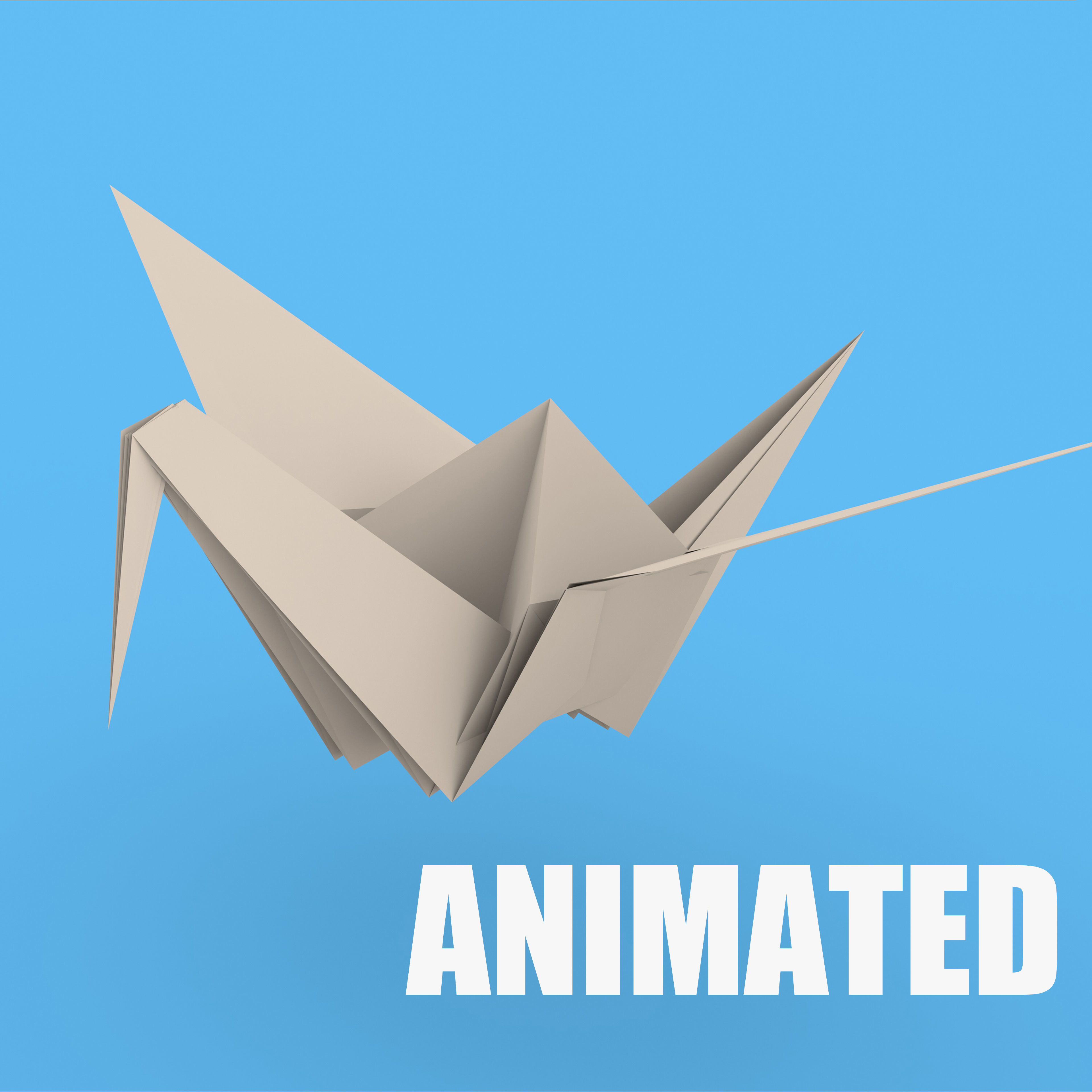Origami Paper Crane Animated 3D model animated | CGTrader