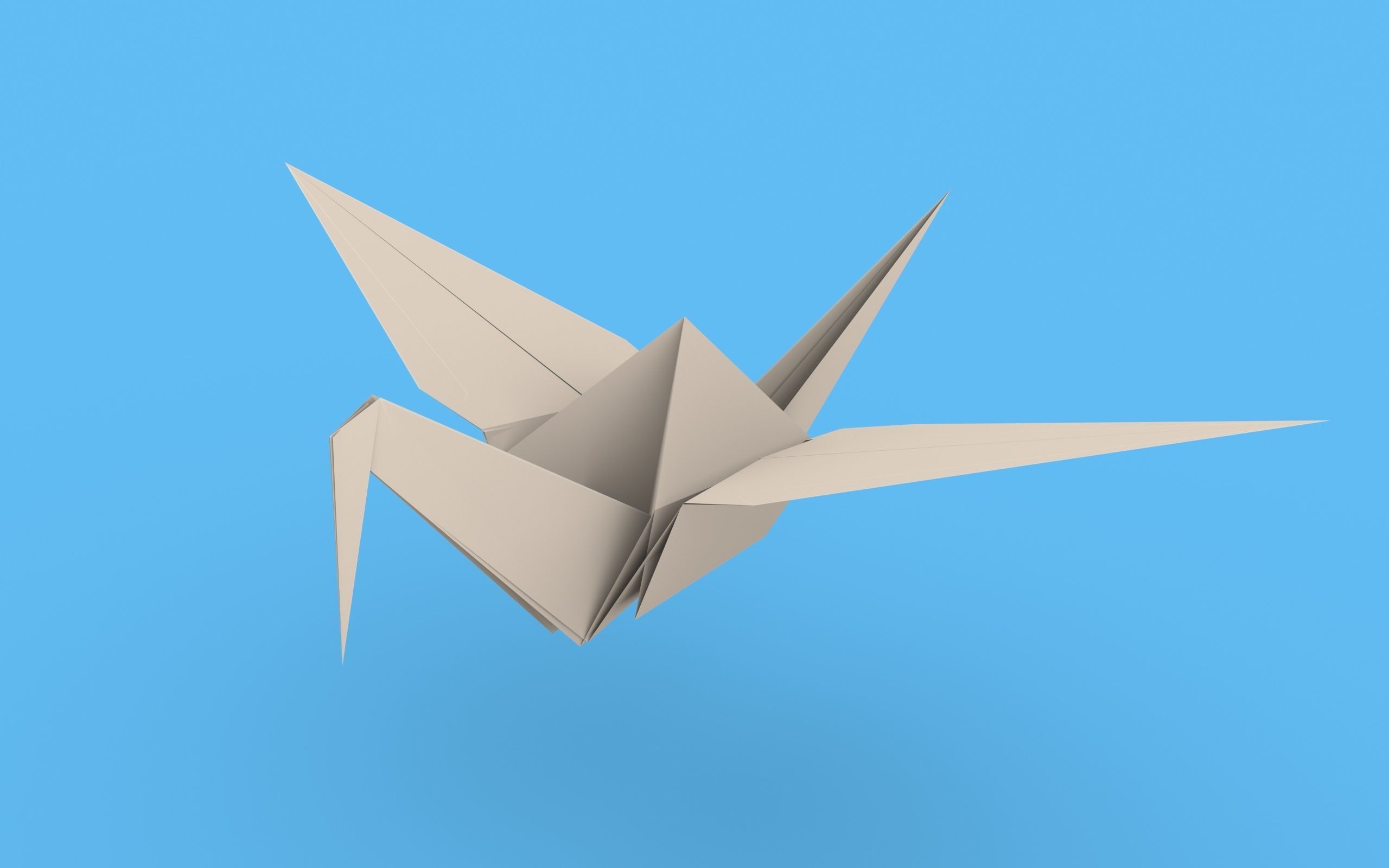 Origami Paper Crane Animated 3D model animated | CGTrader