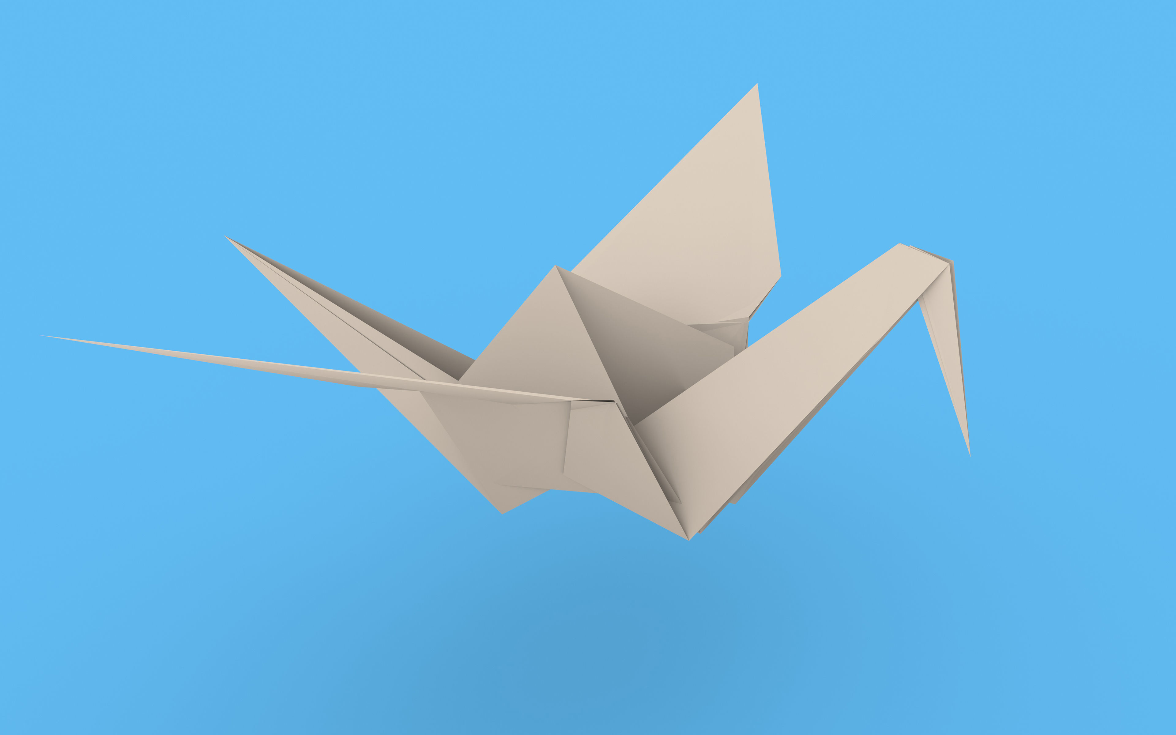 Origami Paper Crane Animated 3D model animated | CGTrader