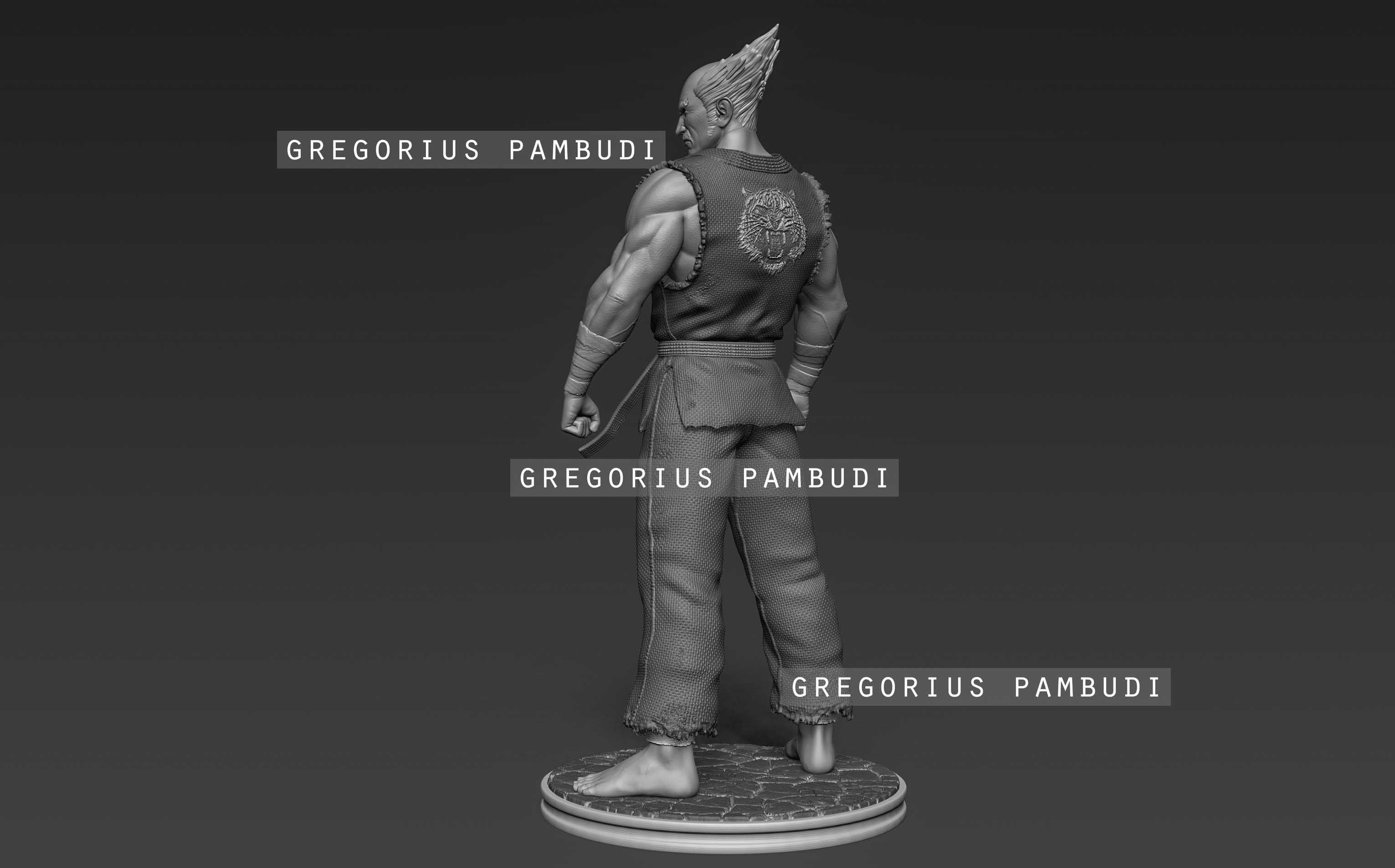 Tekken Heihachi Mishima Fan Art Statue 3d Printable 3D model 3D ...