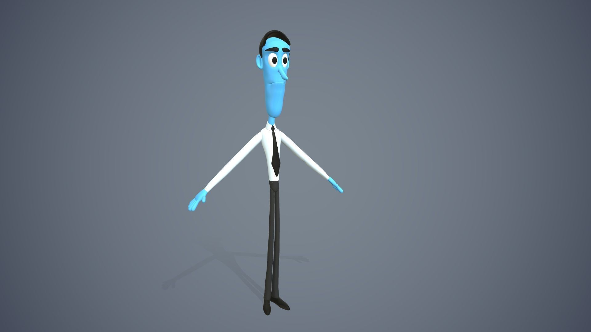 Stylized Character Blue Boy 3D model | CGTrader