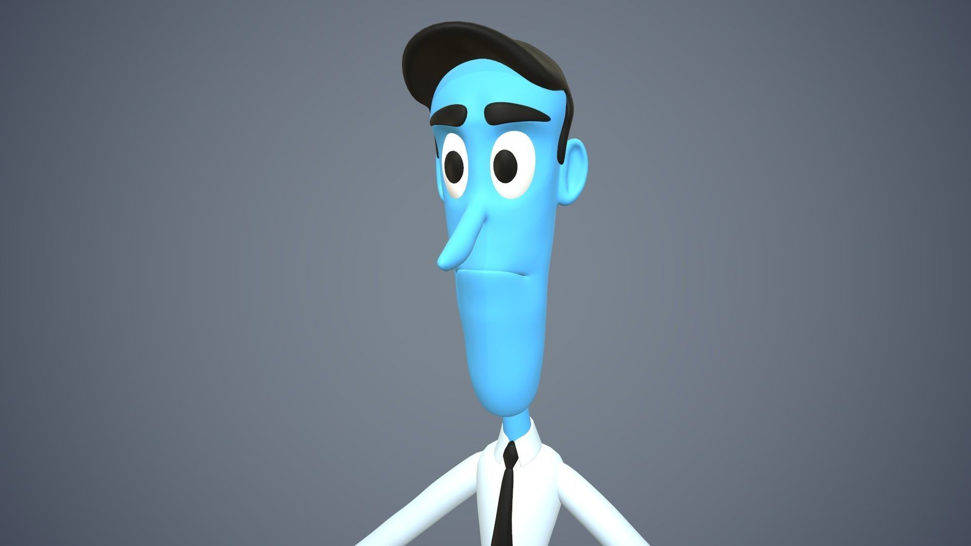 Stylized Character Blue Boy 3D model | CGTrader