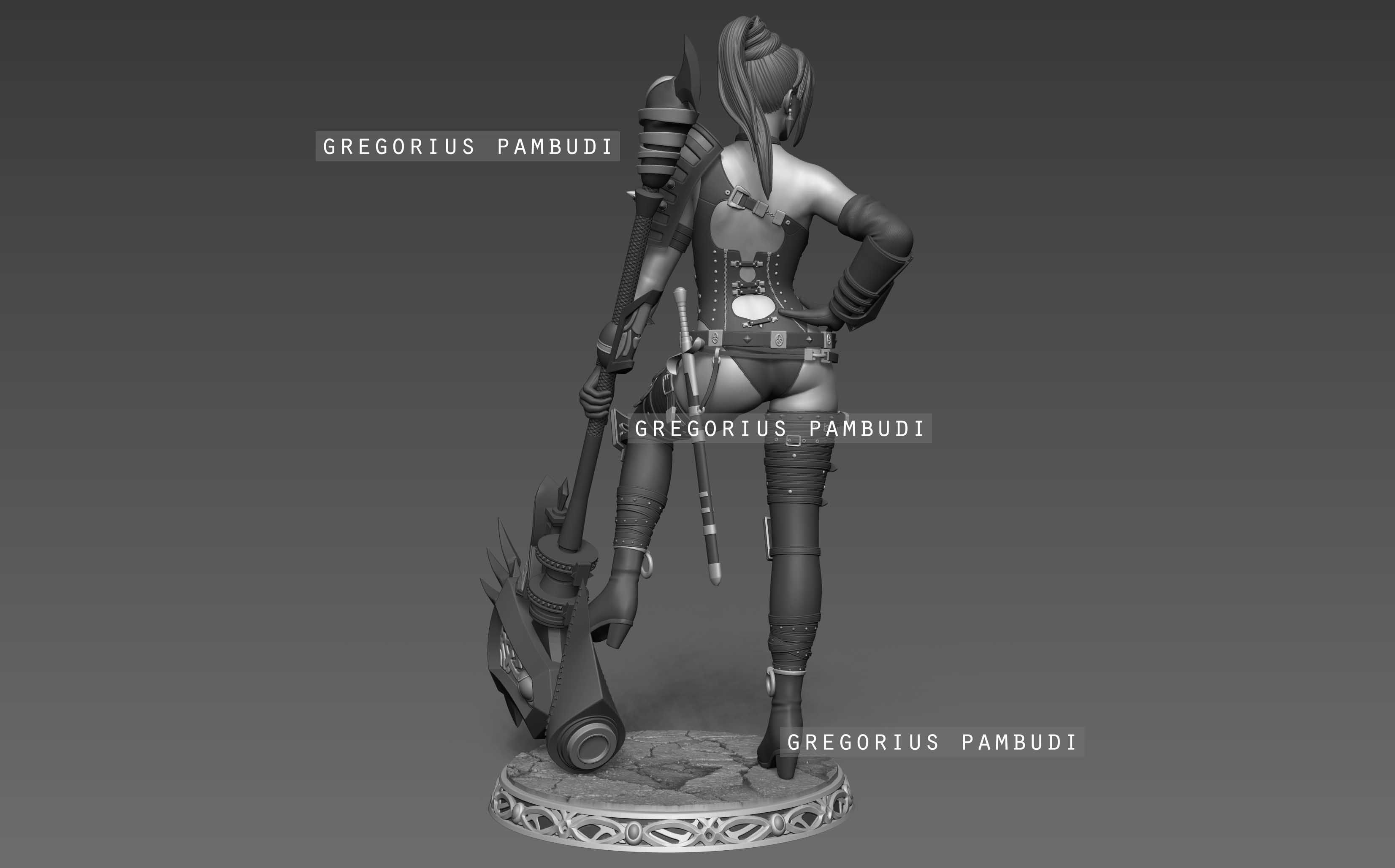 Rachel Dead or Alive Fan Art Statue 3d Printable 3D model 3D printable ...