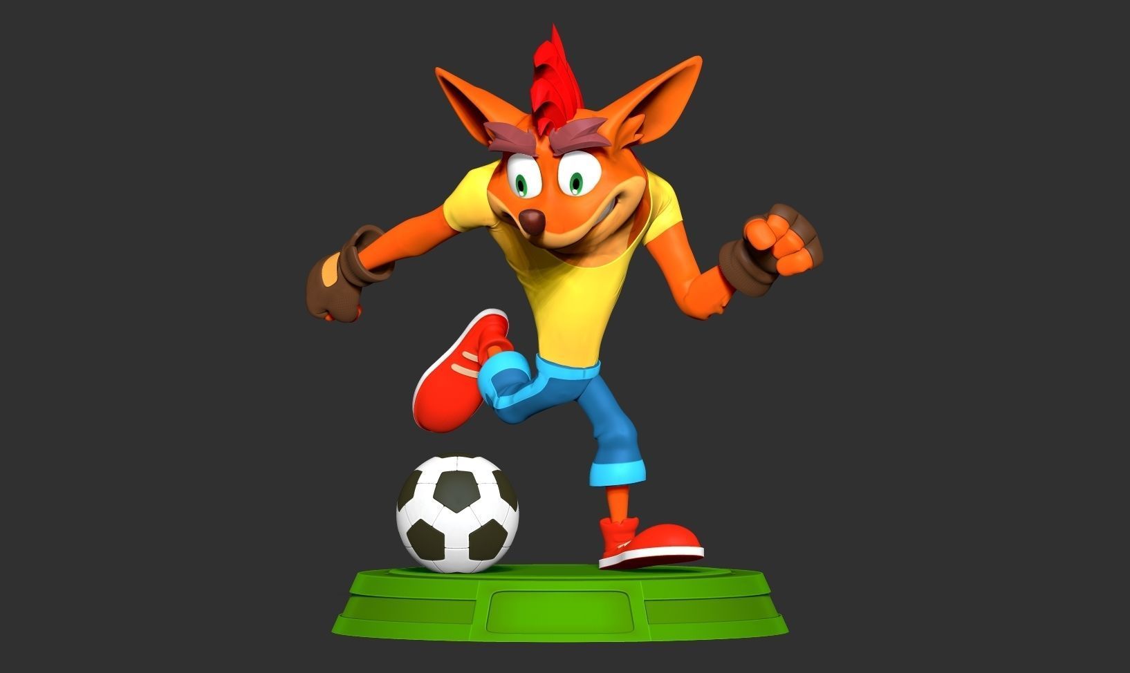 Crash Player Fanart 3D model 3D printable | CGTrader