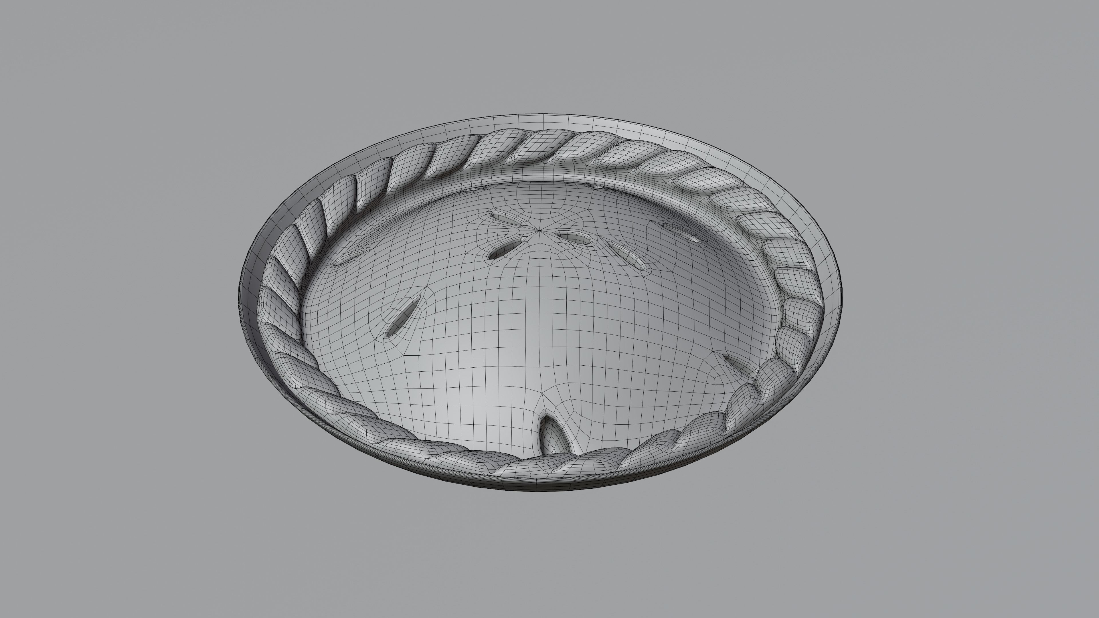 3D model pie 3d model apple on wooden table VR / AR / low-poly | CGTrader