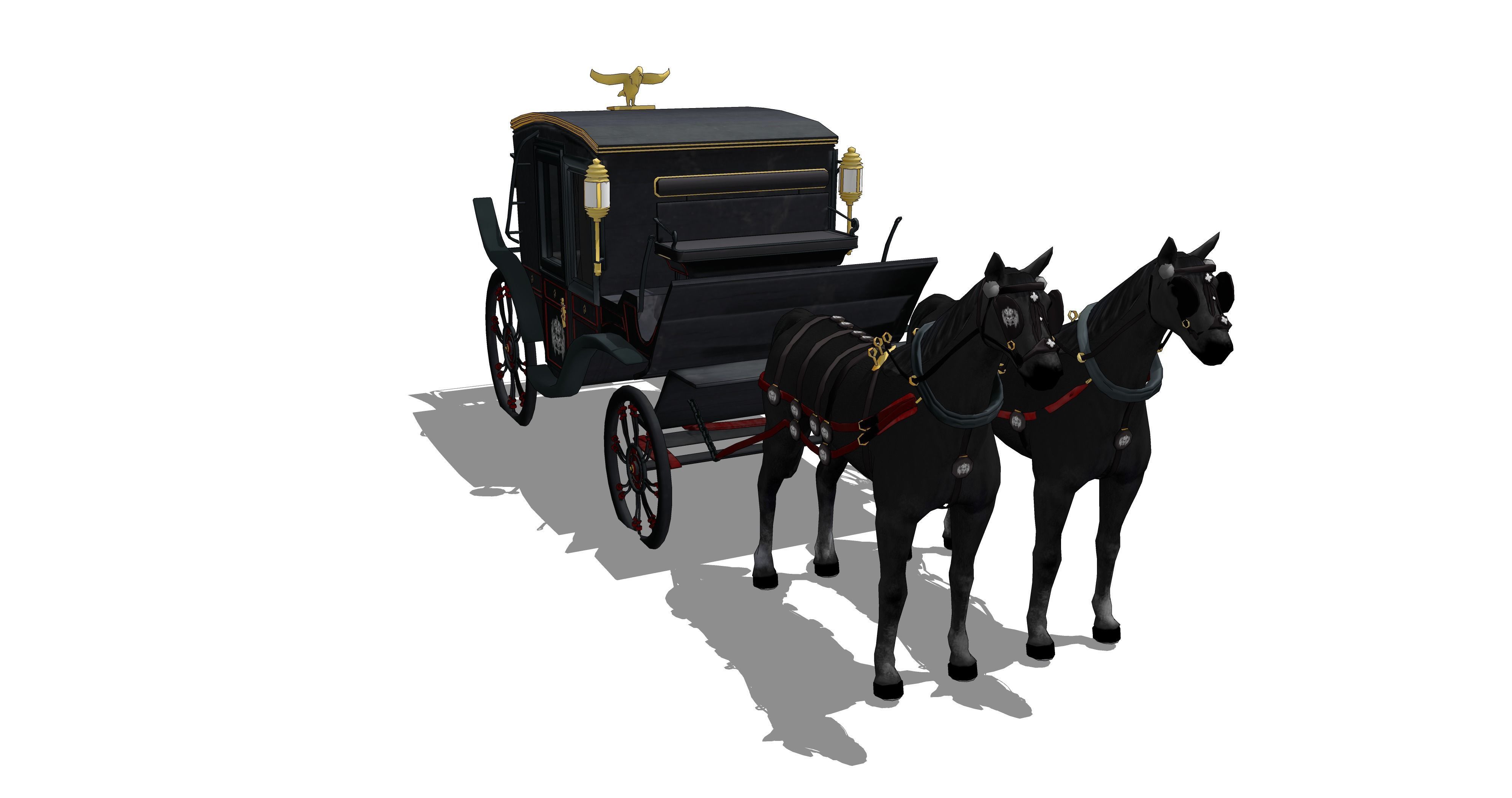Classic Carriage 3D model | CGTrader