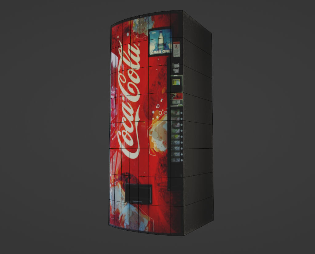 3D model Coke Vending Machine VR / AR / low-poly | CGTrader