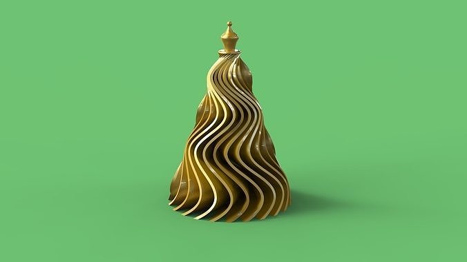 Spiral Christmas Tree 3D model 3D printable | CGTrader