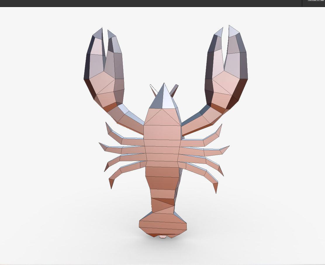 crayfish crawfish low poly Procambarusclarkii shrimp 3D model | CGTrader