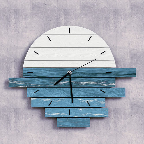 Design clock 3D model | CGTrader