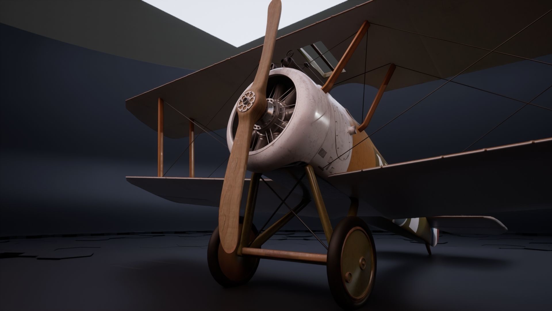 Sopwith Camel - ww1 airplane 3D model rigged | CGTrader