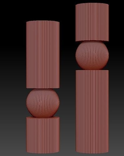 RIPPLE PILLAR 3D model 3D printable | CGTrader