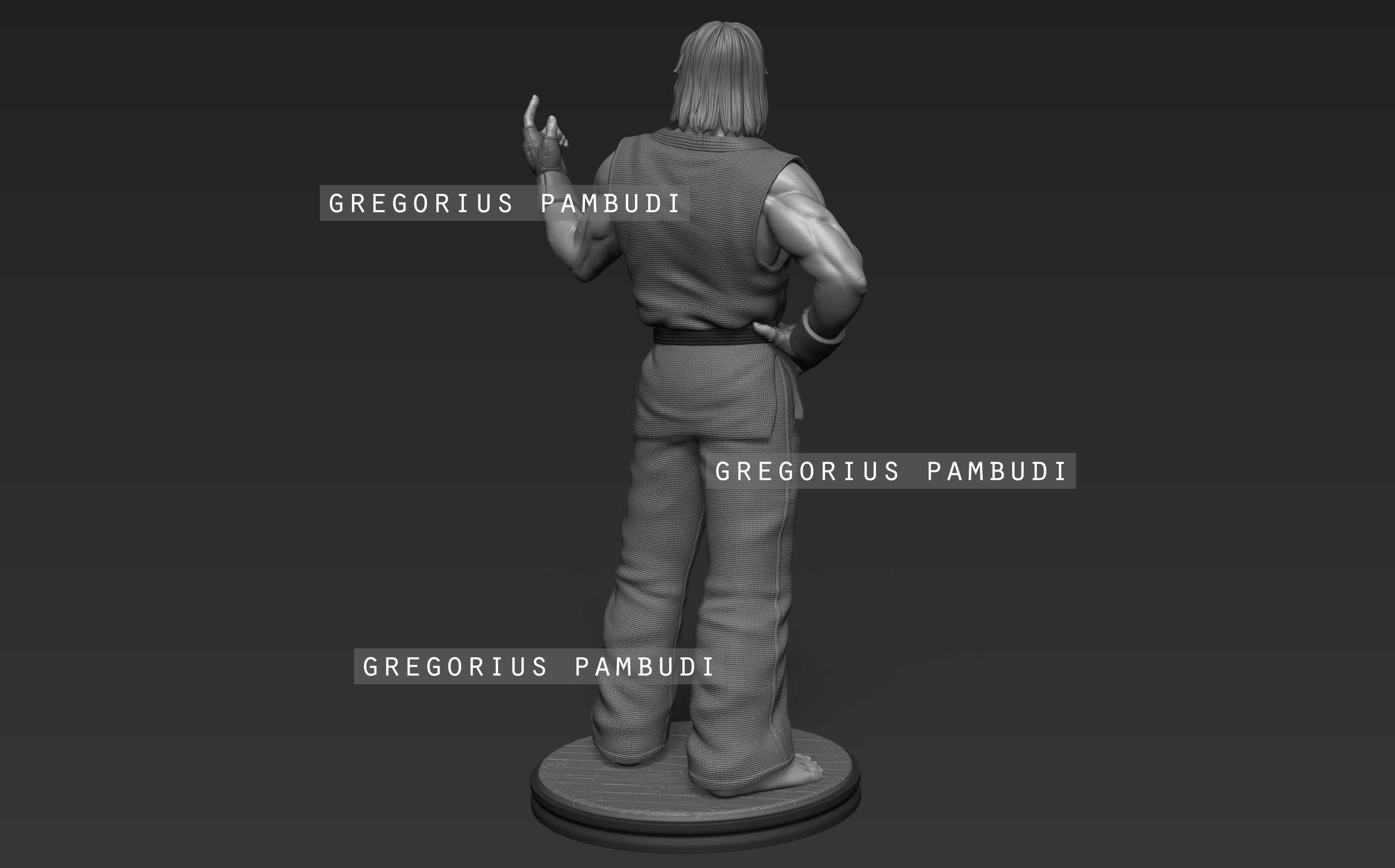 Ken Street Fighter Fan Art Statue 3d Printable 3D model 3D printable ...