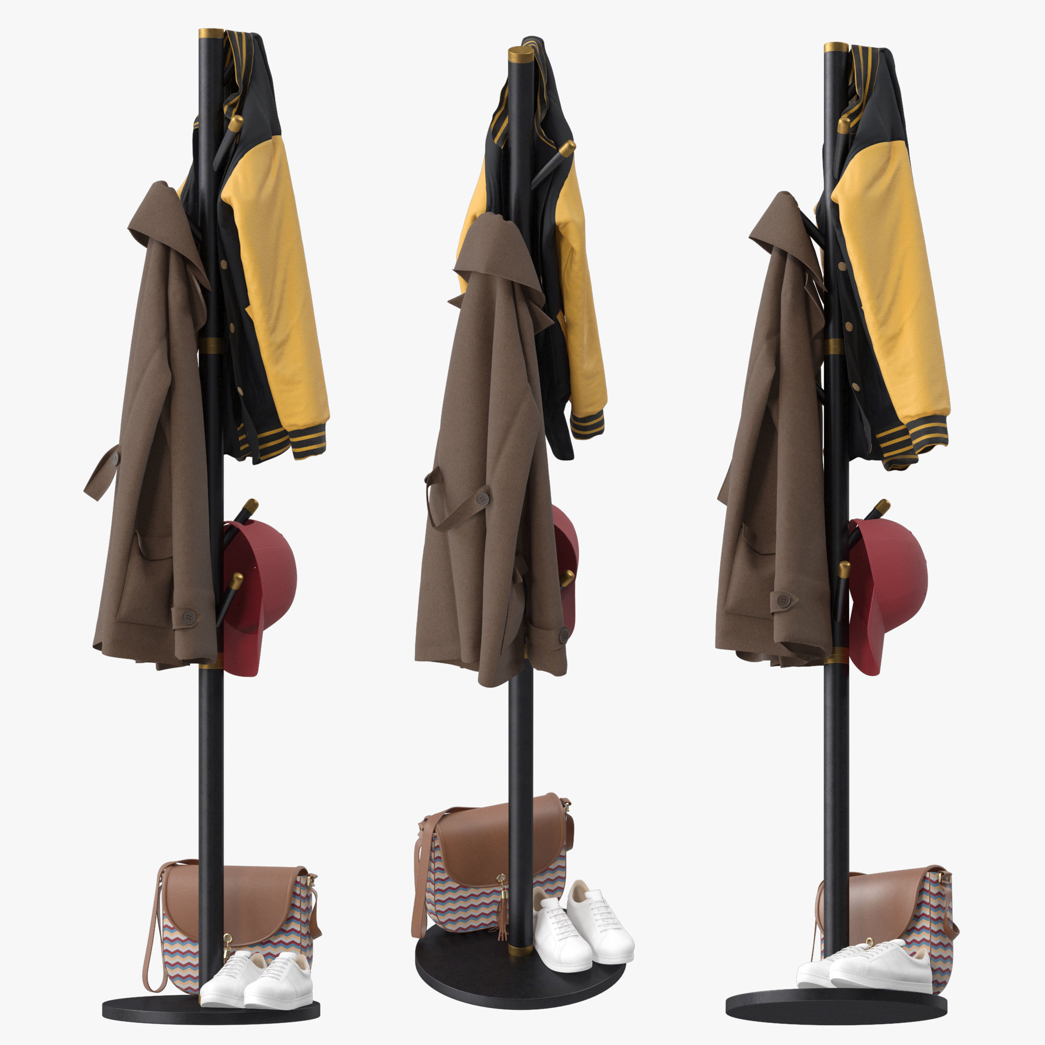 Coat Rack Chinese Style 3D model | CGTrader