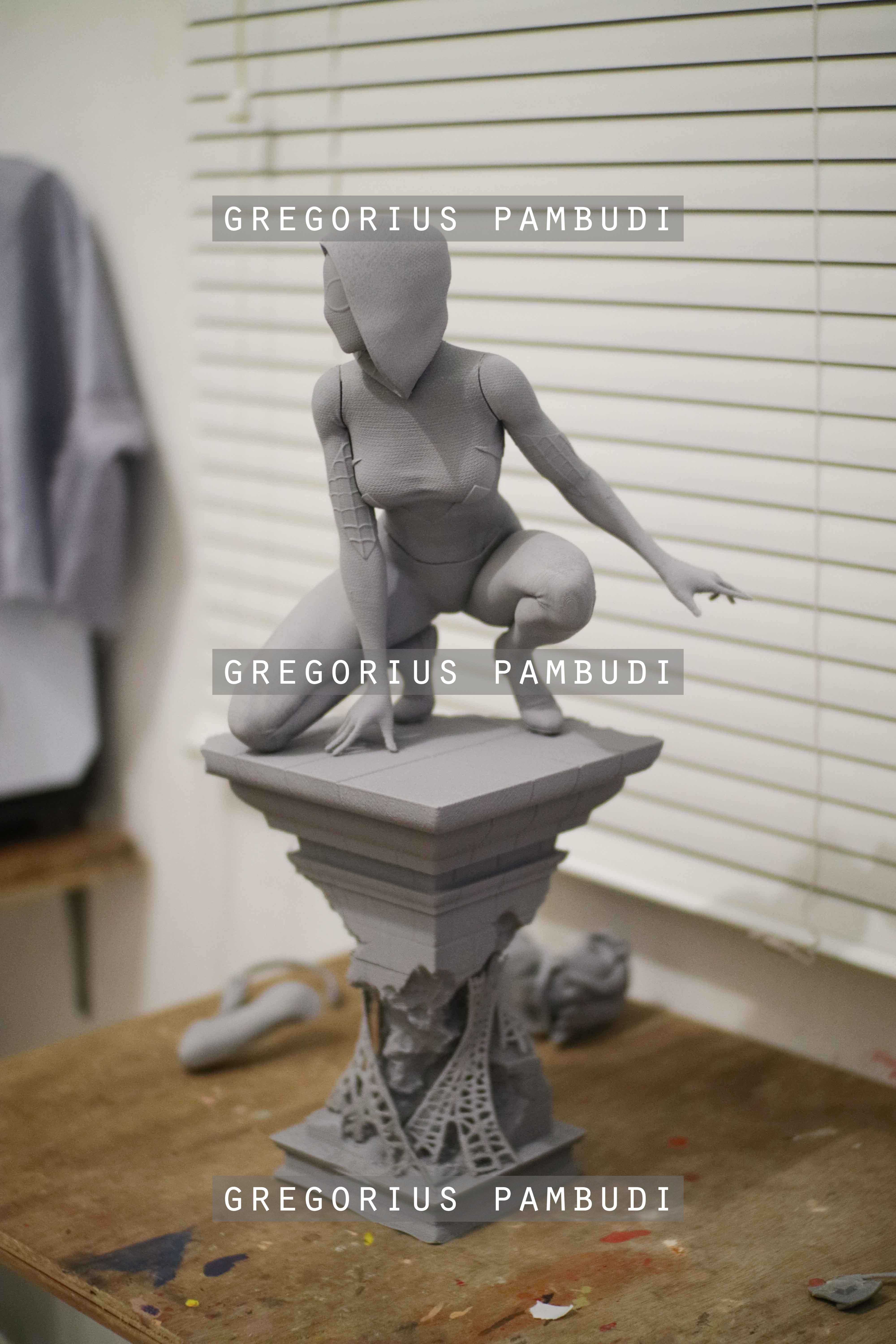 Spider Gwen Fan Art Statue 3d Printable 3d Model 3d Printable Cgtrader