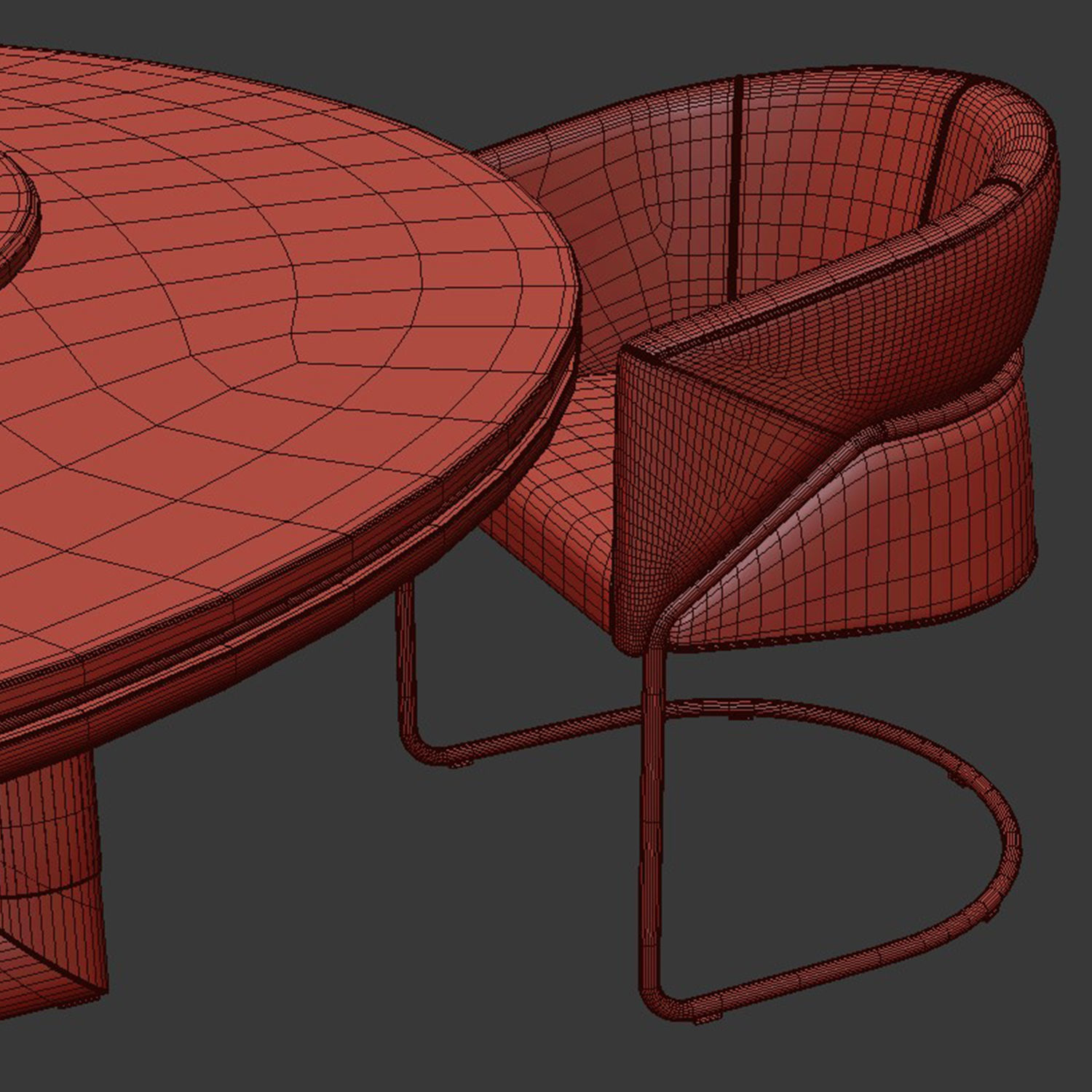 Visionnaire Morgan-Bonnie Starlight Dining Set 3D model | CGTrader