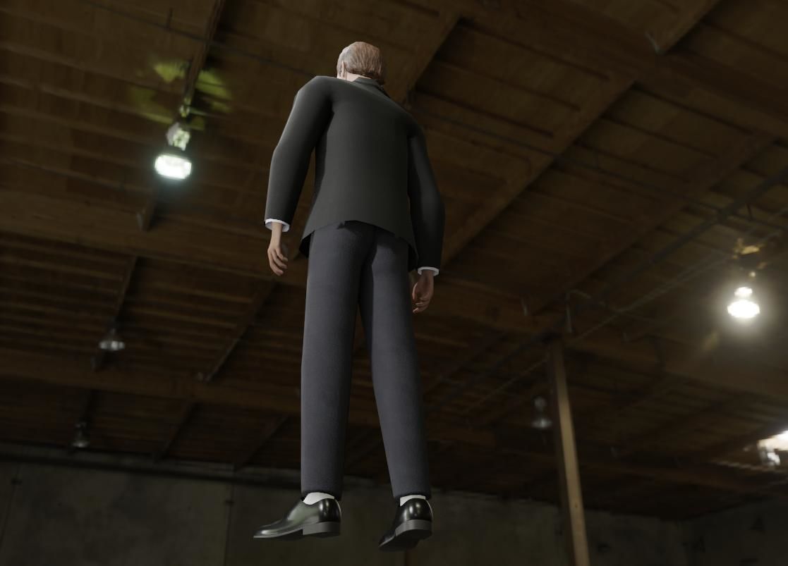 3D model Man in Suit - Bodyguard Animated - Seguranca de Terno VR / AR ...
