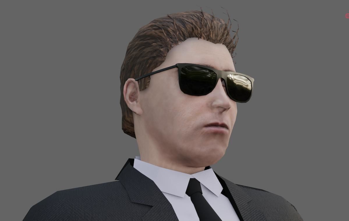3D model Man in Suit - Bodyguard Animated - Seguranca de Terno VR / AR ...