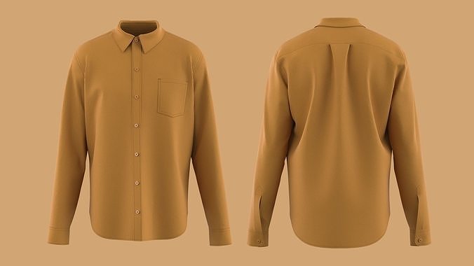 Classic Shirt Design 3D model | CGTrader