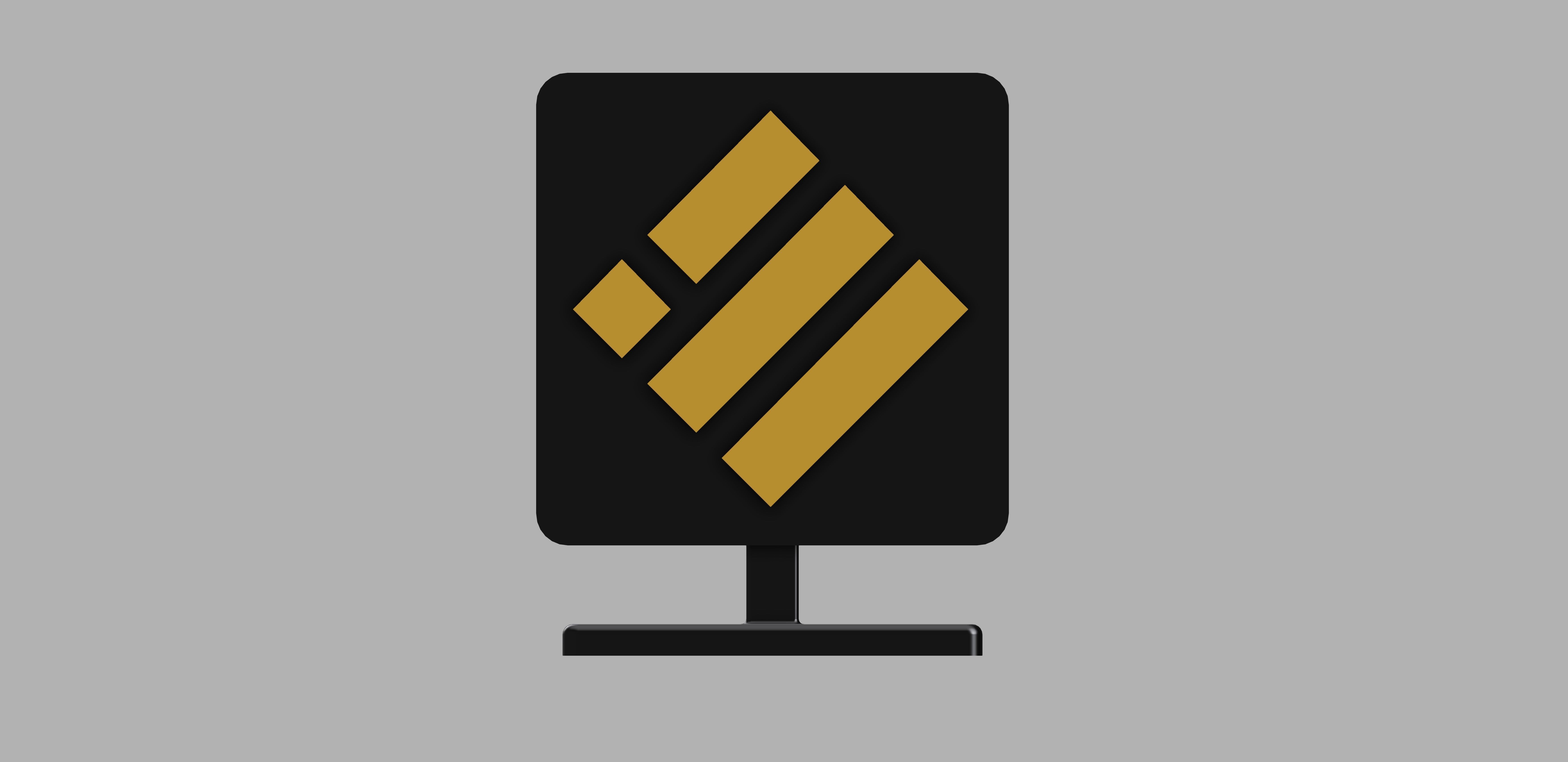 Binance USD Logo Stand 3D model 3D printable | CGTrader
