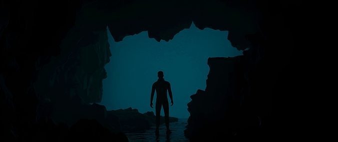 Cinematic cave scene 3D model | CGTrader