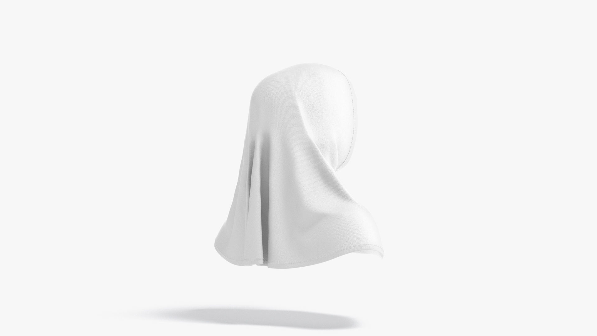 3D model White Al-Amira - Muslim traditional woman headscarf hijab VR ...