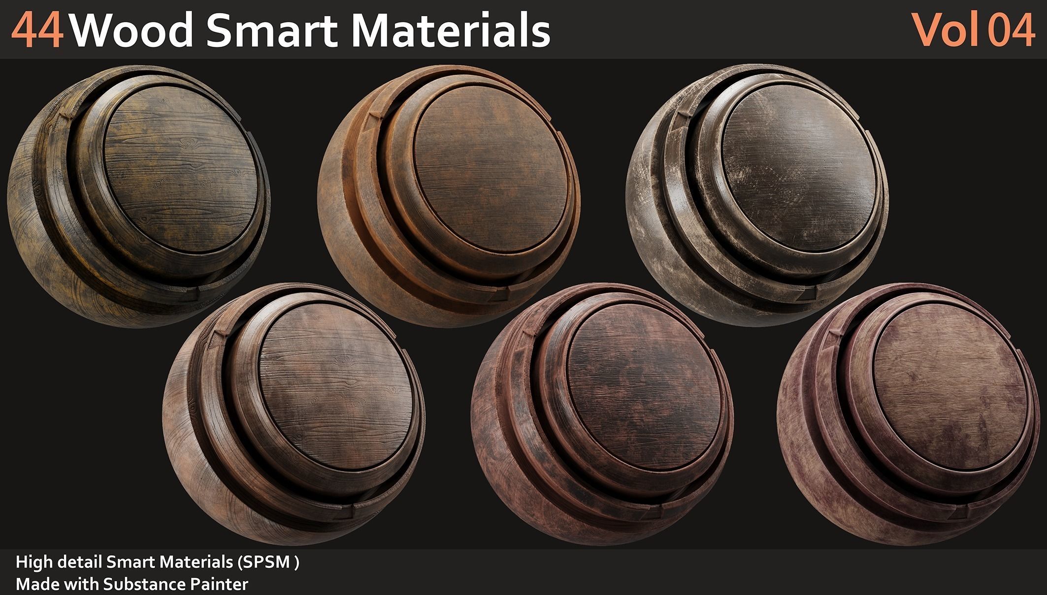 44 Wood Smart Materials Vol4 Texture | CGTrader