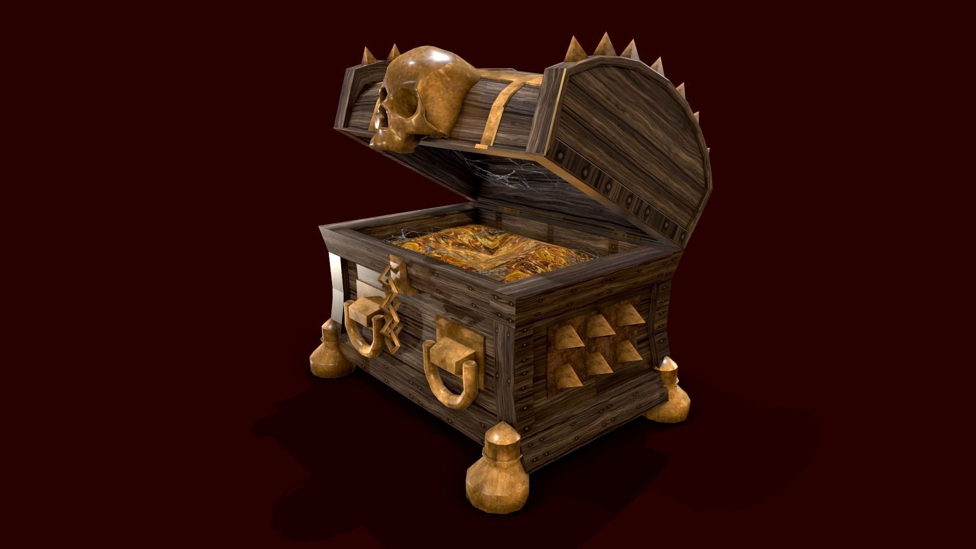 Treasure chest 3D model | CGTrader