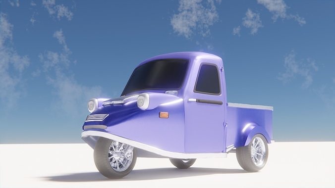 3d model 3 Wheel Car 3D model | CGTrader