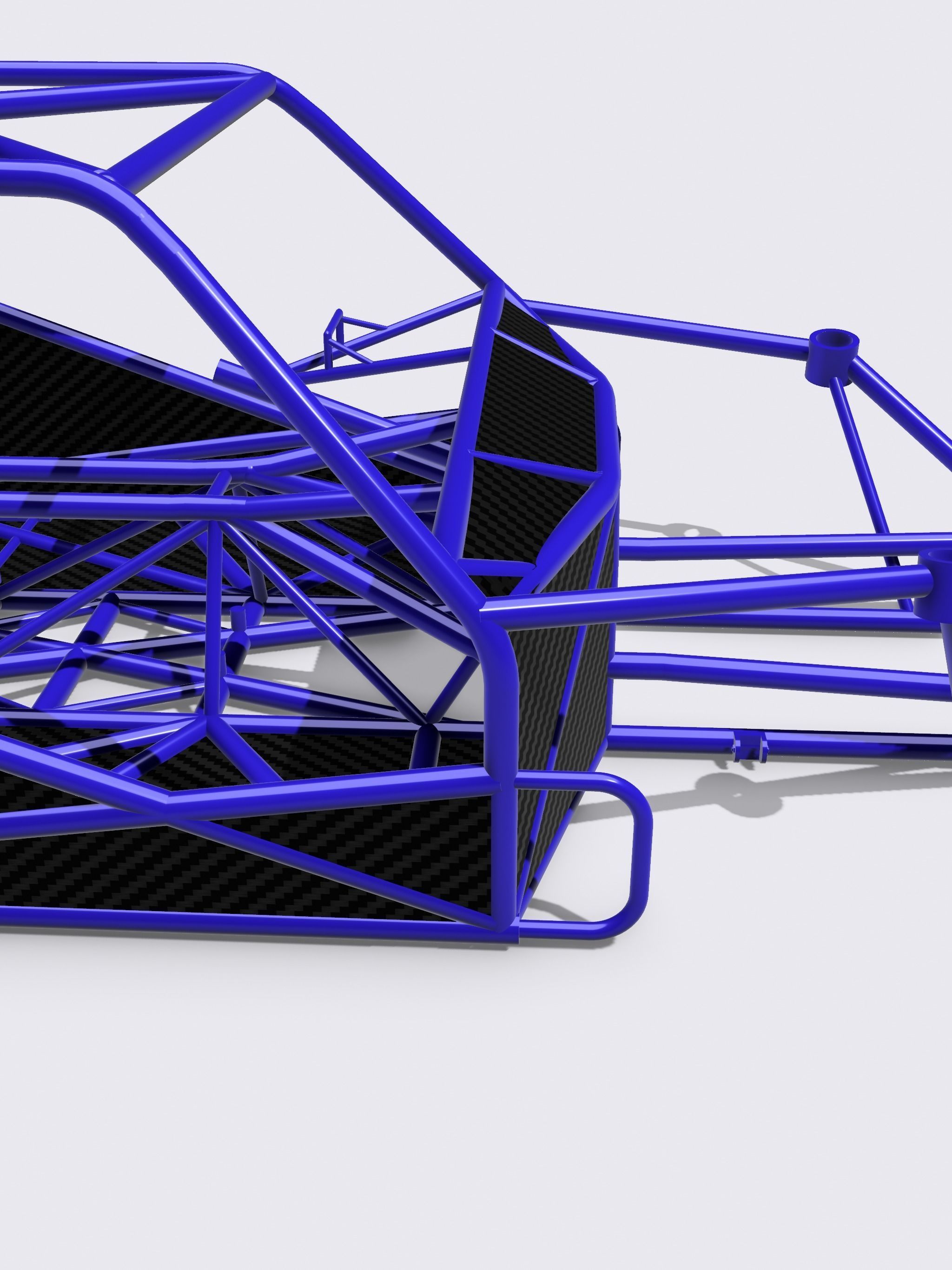 Pro Mod Chassis 3 piece Big Tire with Floors N firewall 3D model 3D ...