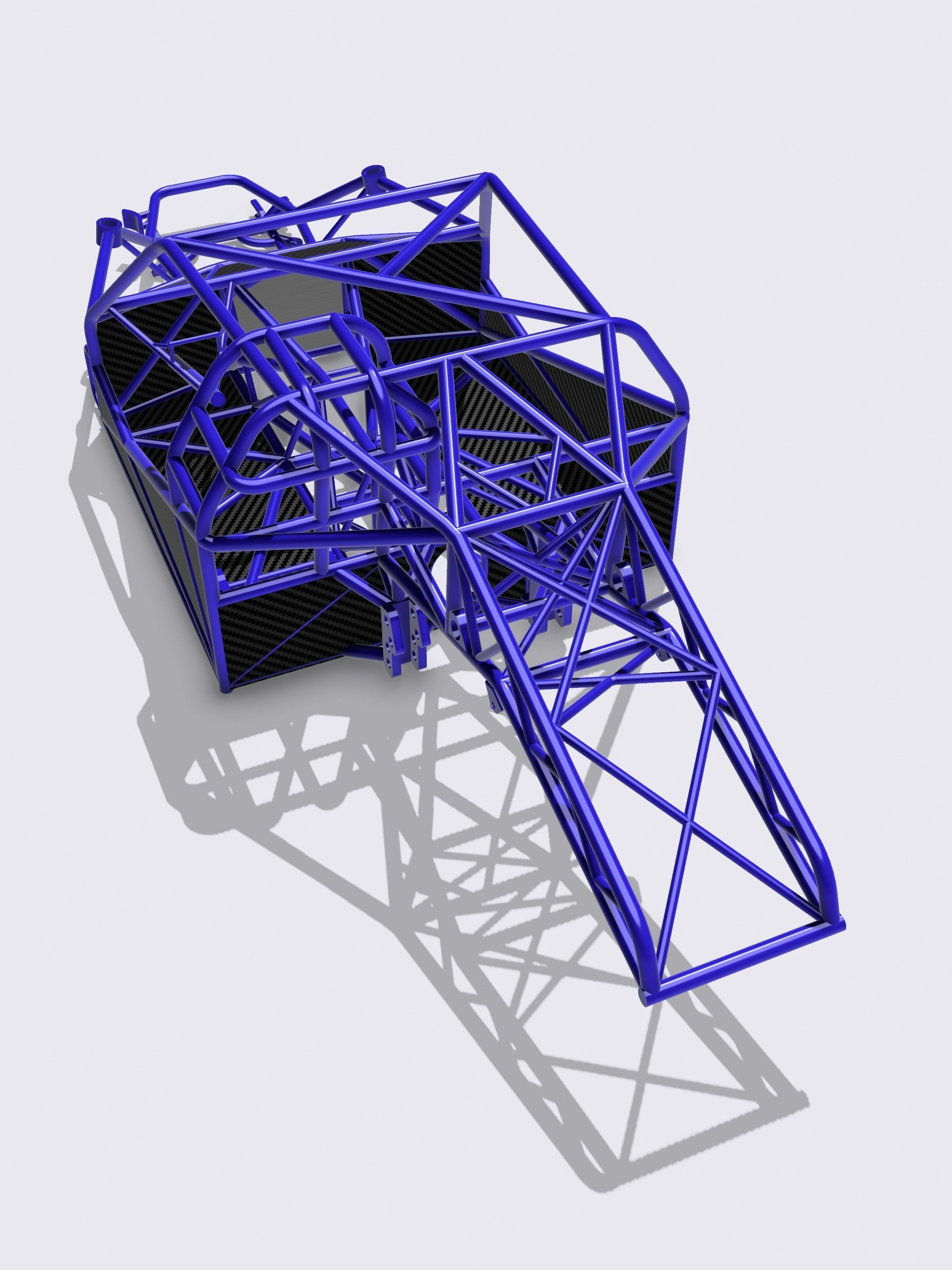 Pro Mod Chassis 3 piece Big Tire with Floors N firewall 3D model 3D ...