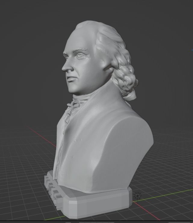 Wolfgang Amadeus Mozart 3D model 3D printable | CGTrader