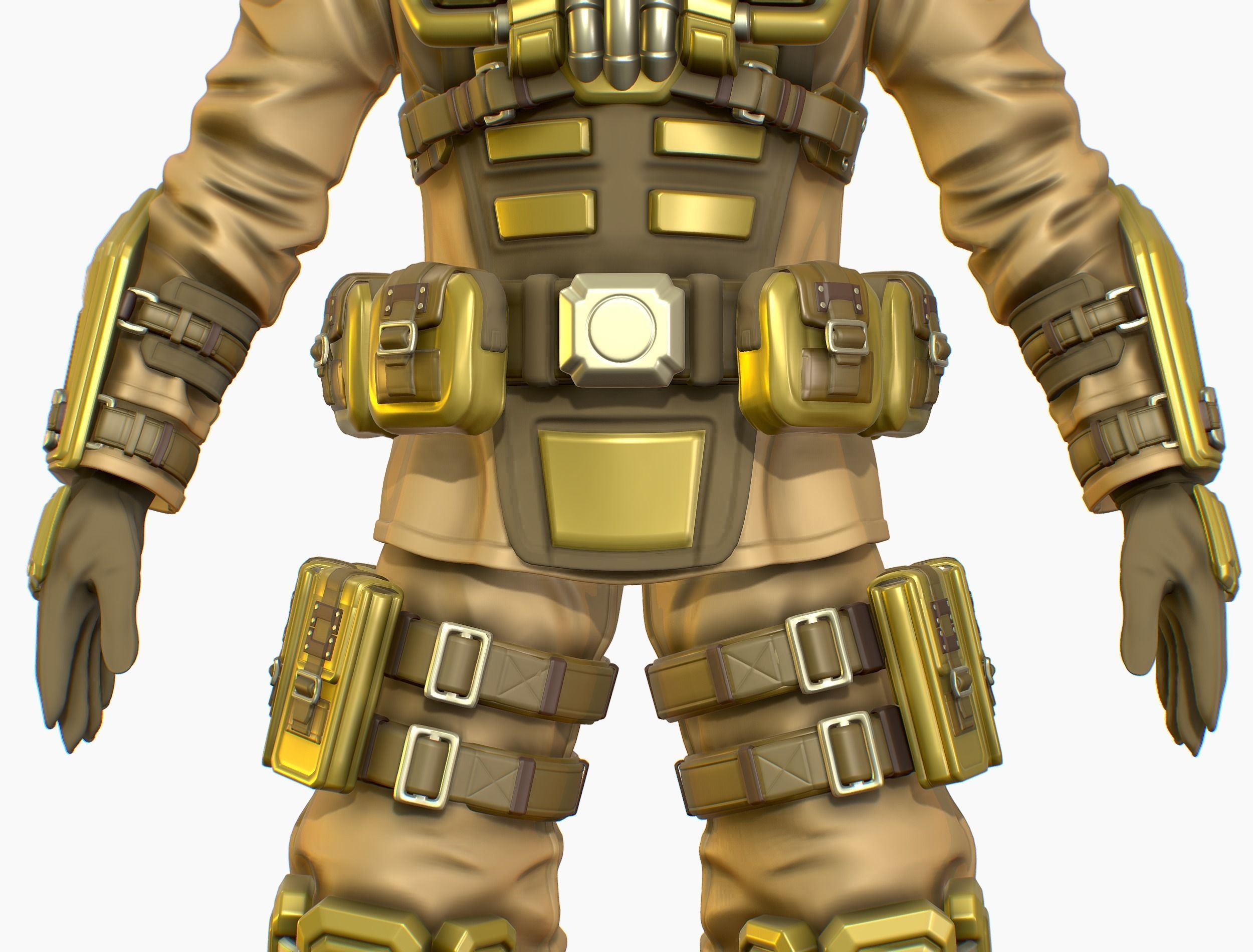 High Poly Man Military Heavy Armor Future 3D model | CGTrader