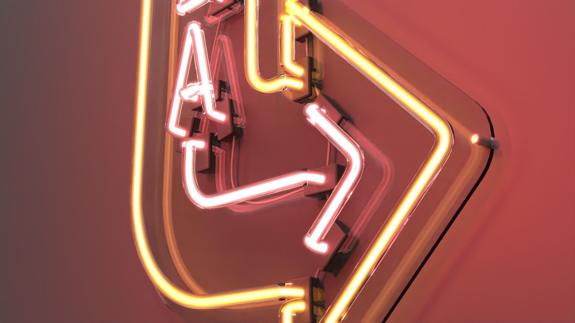 Pizza Arrow - Neon Sign 3D model | CGTrader