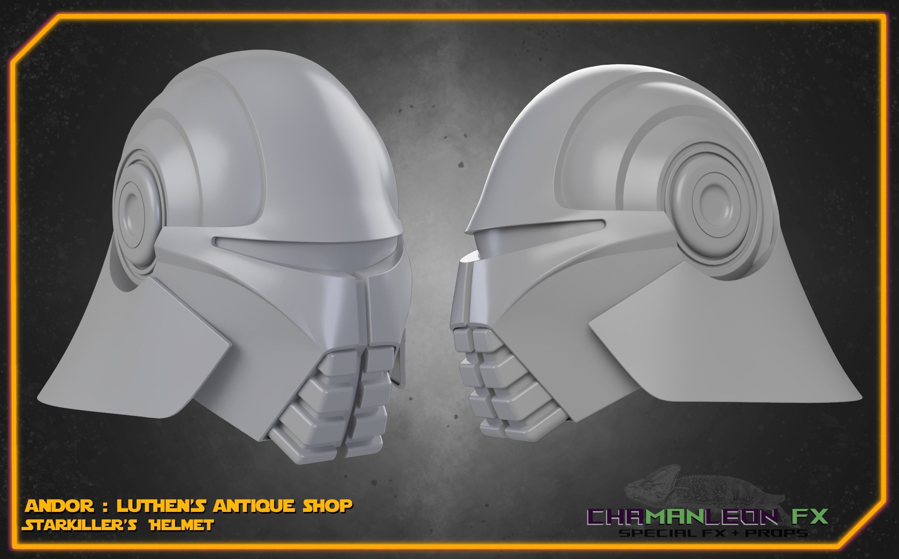 Starkiller Helmet Andor Star Wars Cosplay 3D model 3D printable | CGTrader