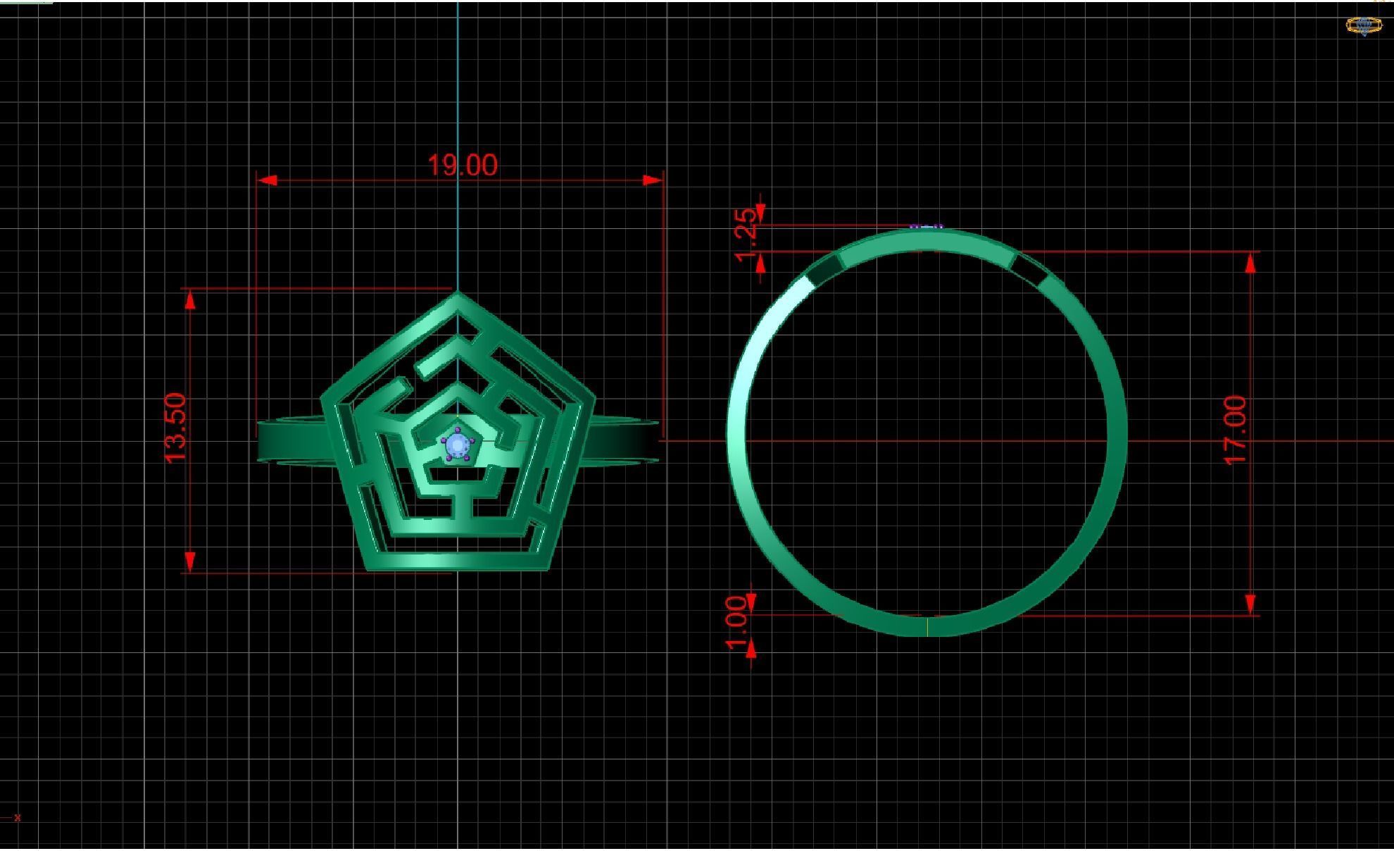 Ring maze for CNC or 3D print model 3D model 3D printable | CGTrader