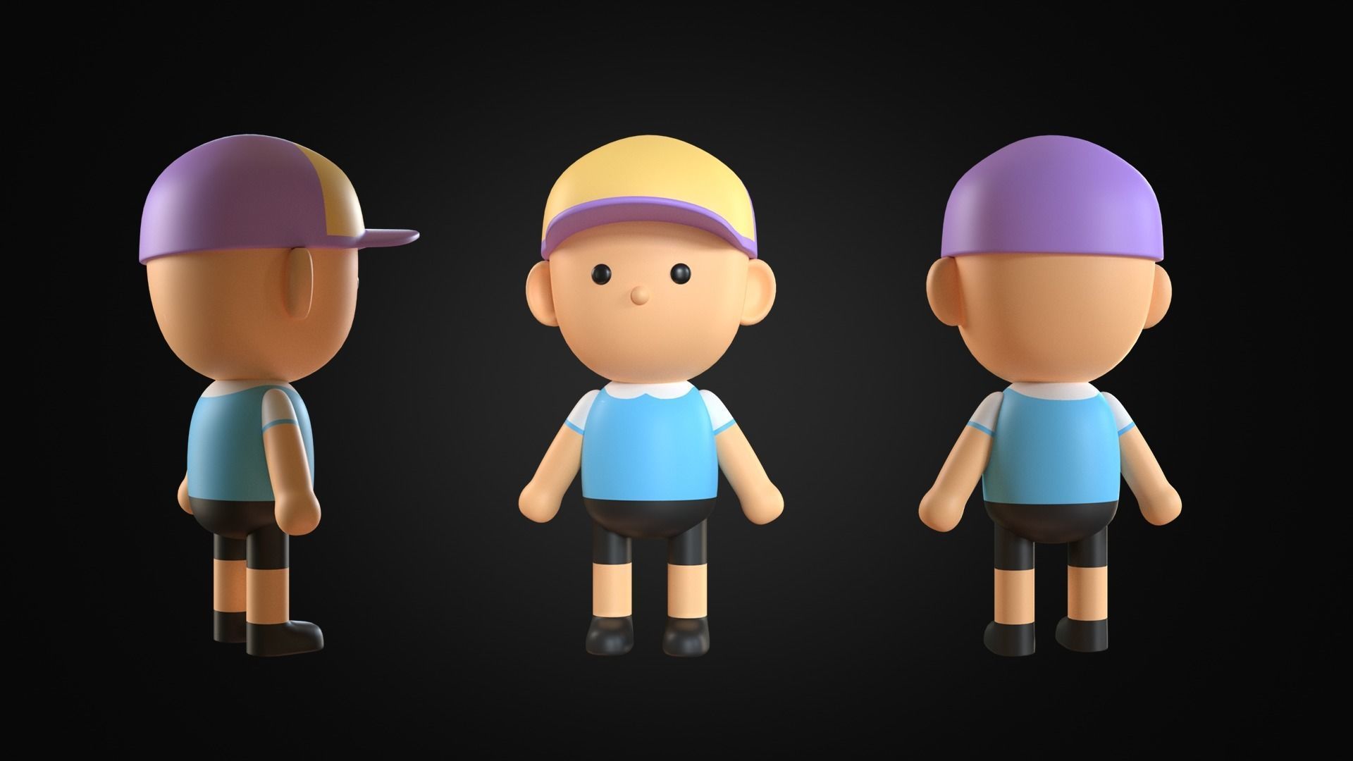 CARTOON CHARACTERS PACK 3D model animated rigged | CGTrader