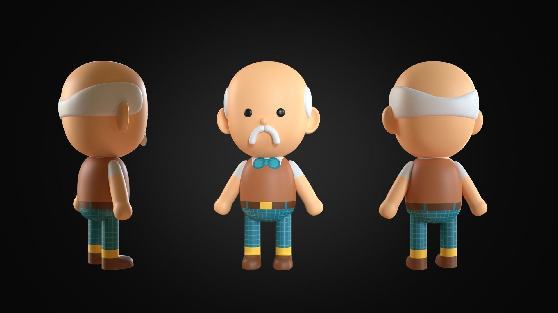 CARTOON CHARACTERS PACK 3D model animated rigged | CGTrader