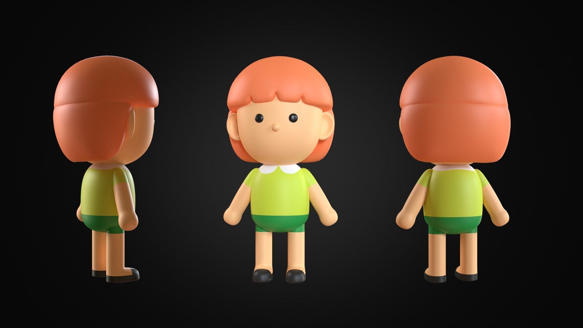 CARTOON CHARACTERS PACK 3D model animated rigged | CGTrader