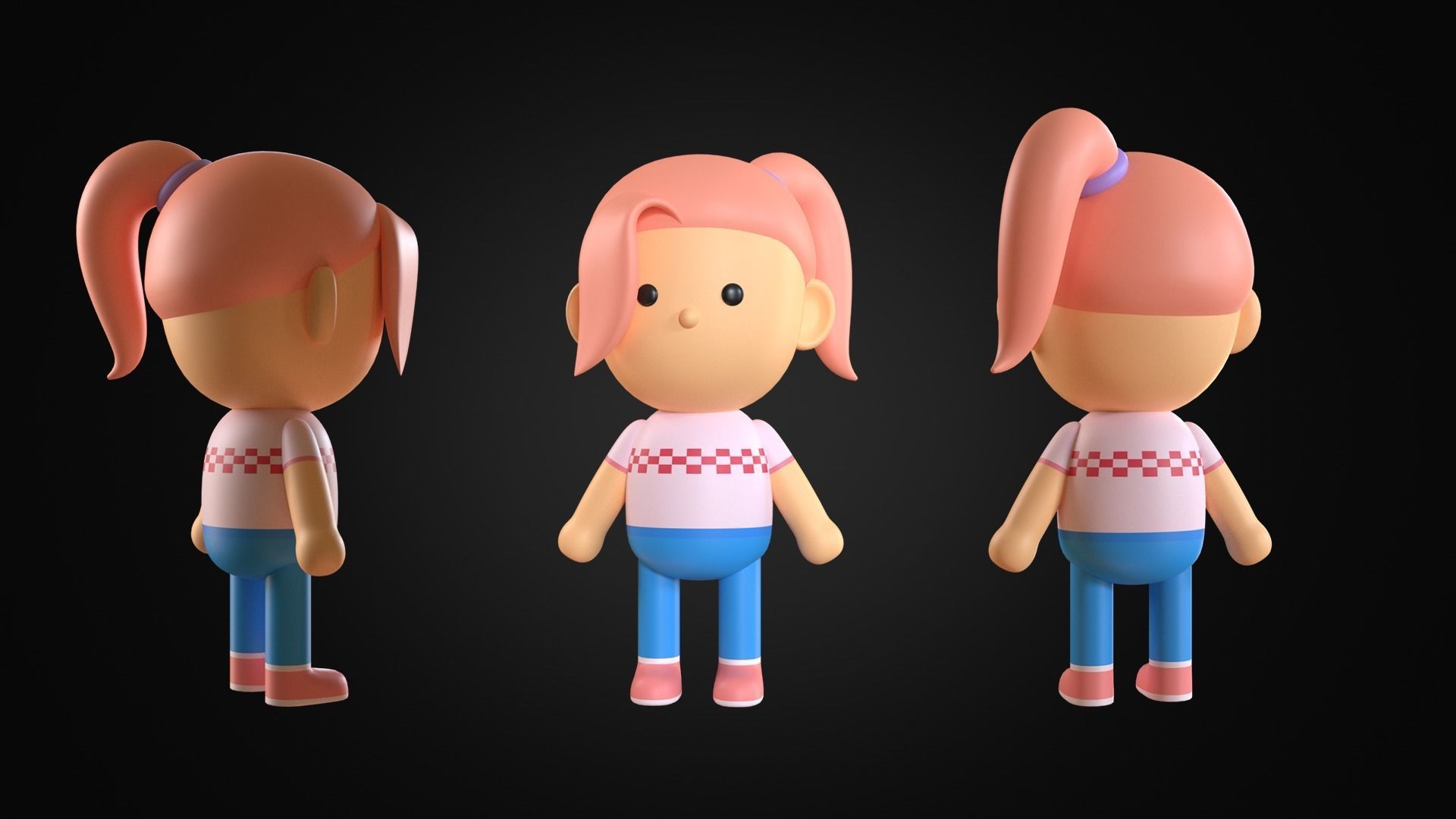 CARTOON CHARACTERS PACK 3D model animated rigged | CGTrader
