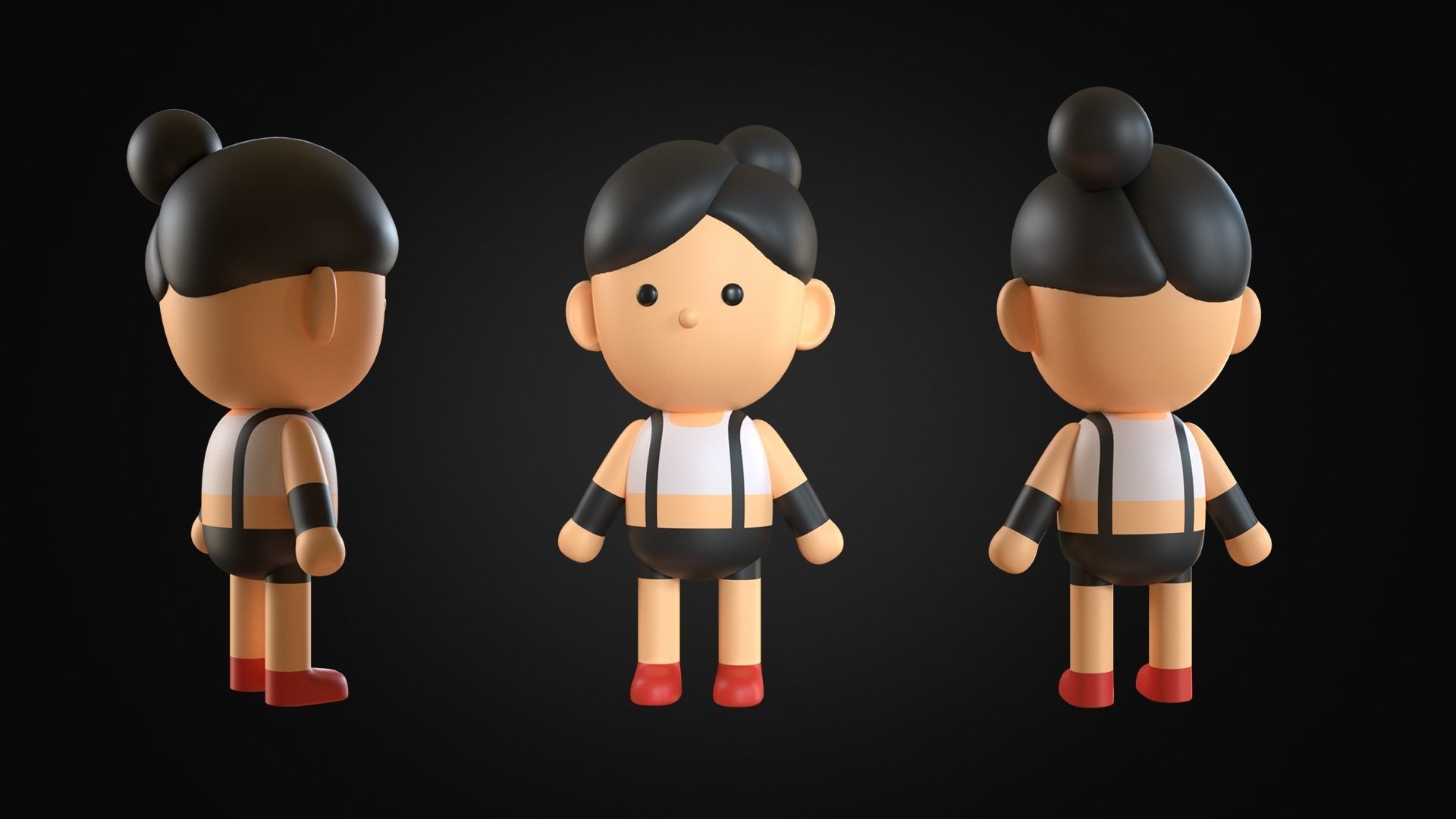 CARTOON CHARACTERS PACK 3D model animated rigged | CGTrader