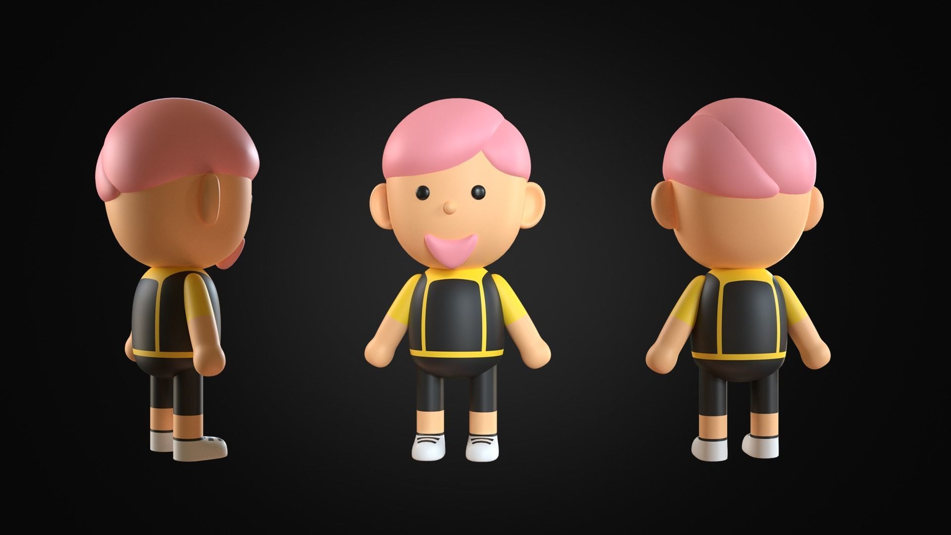 CARTOON CHARACTERS PACK 3D model animated rigged | CGTrader