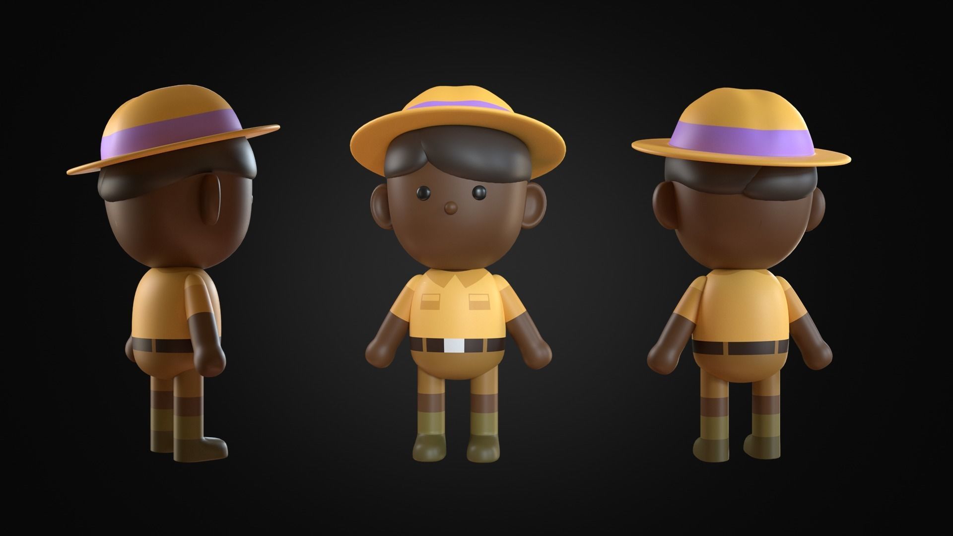 CARTOON CHARACTERS PACK 3D model animated rigged | CGTrader