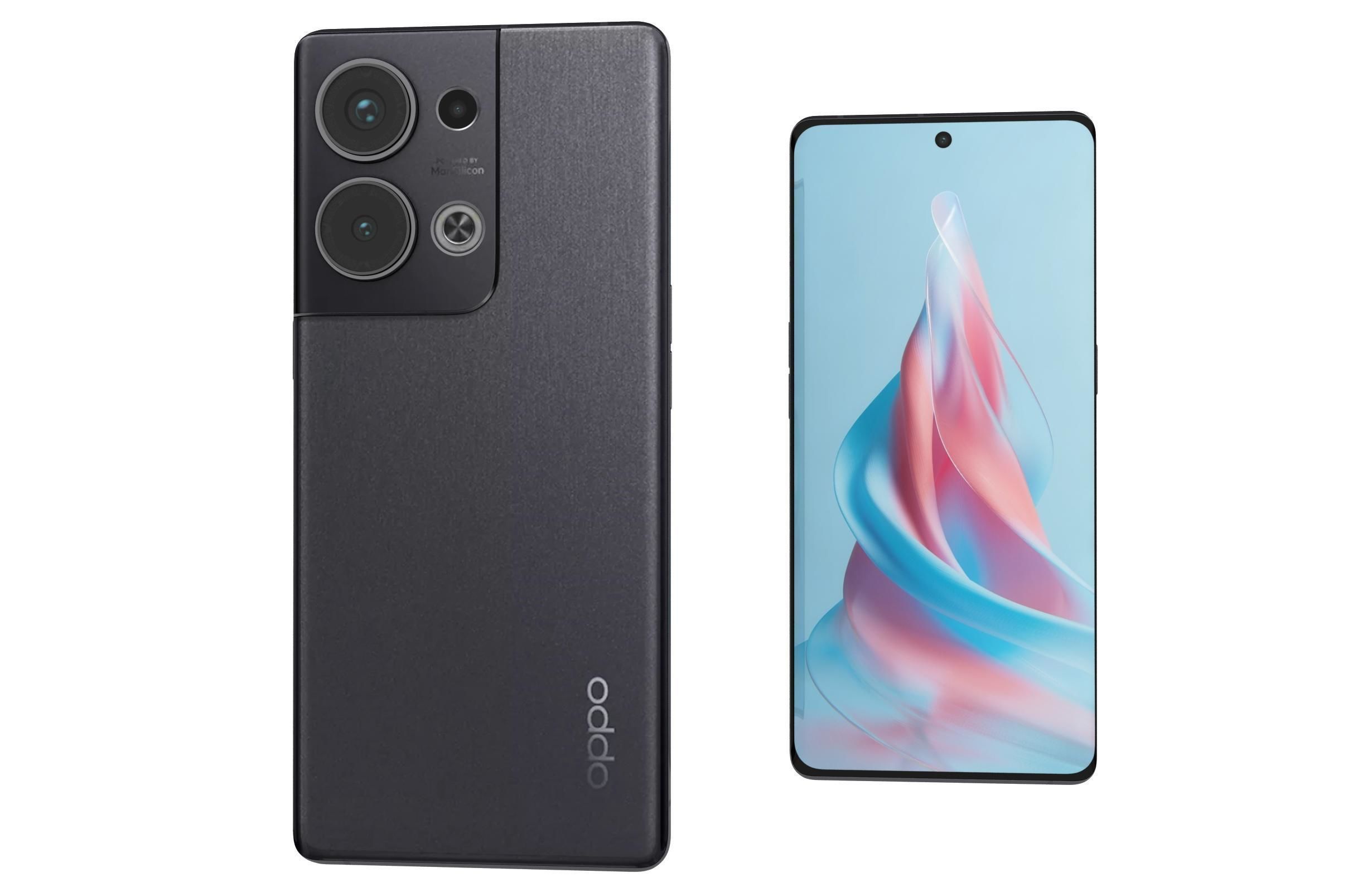 OPPO Reno9 Pro Plus Black 3D model | CGTrader