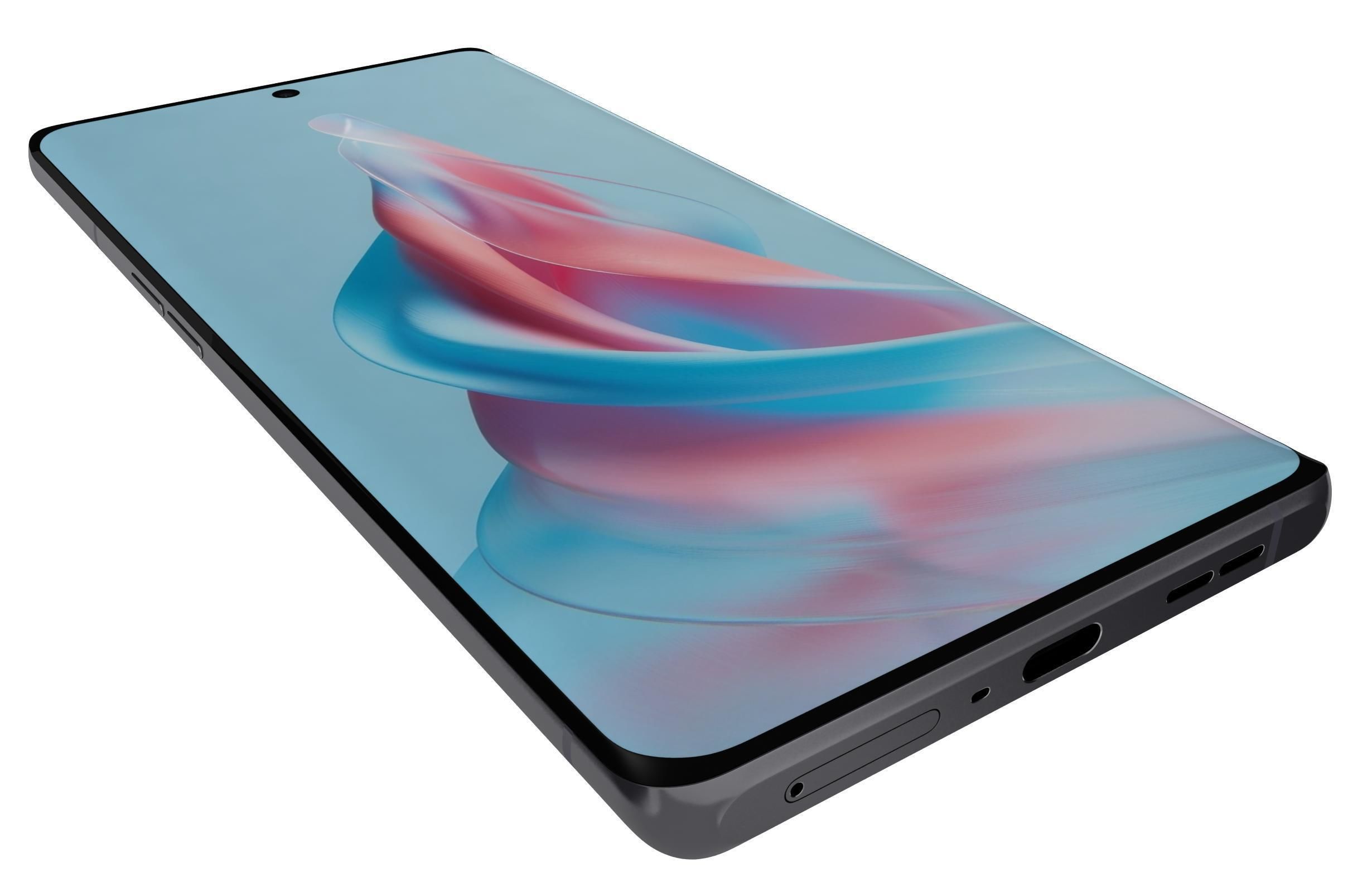 OPPO Reno9 Pro Plus Black 3D model | CGTrader