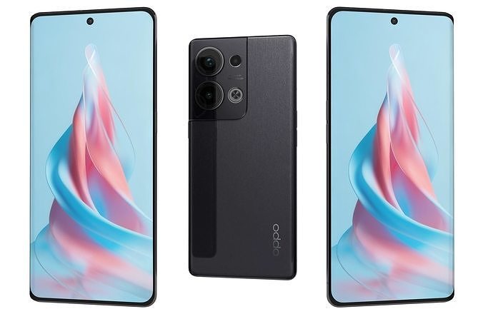 OPPO Reno9 Pro Plus Black 3D model | CGTrader