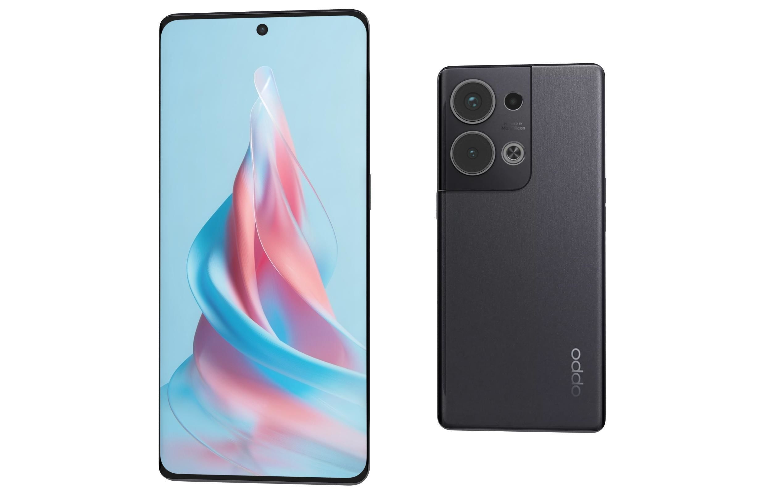 OPPO Reno9 Pro Plus Black 3D model | CGTrader